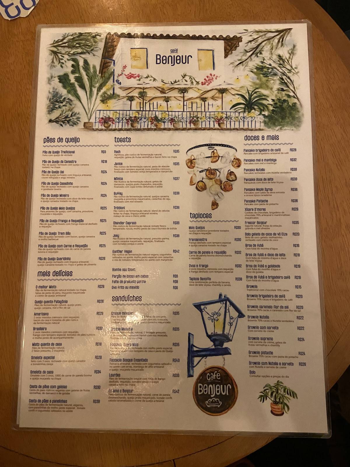 Menu em Café Bonjour, Belo Horizonte