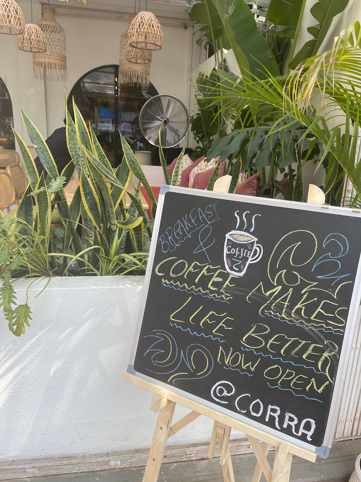 Menu at CORRA, Mumbai