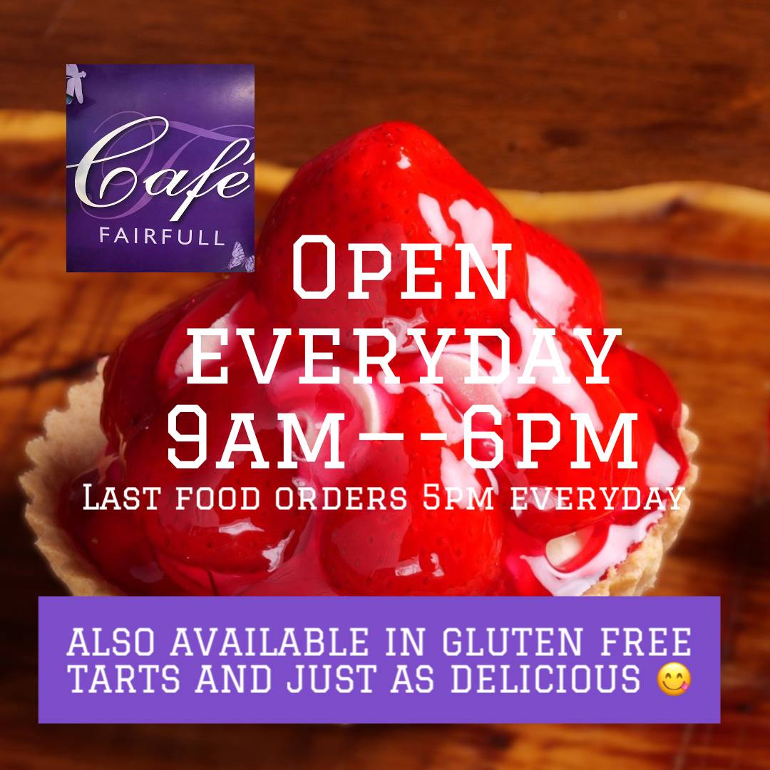 Menu at Cafe Fairfull, Paisley