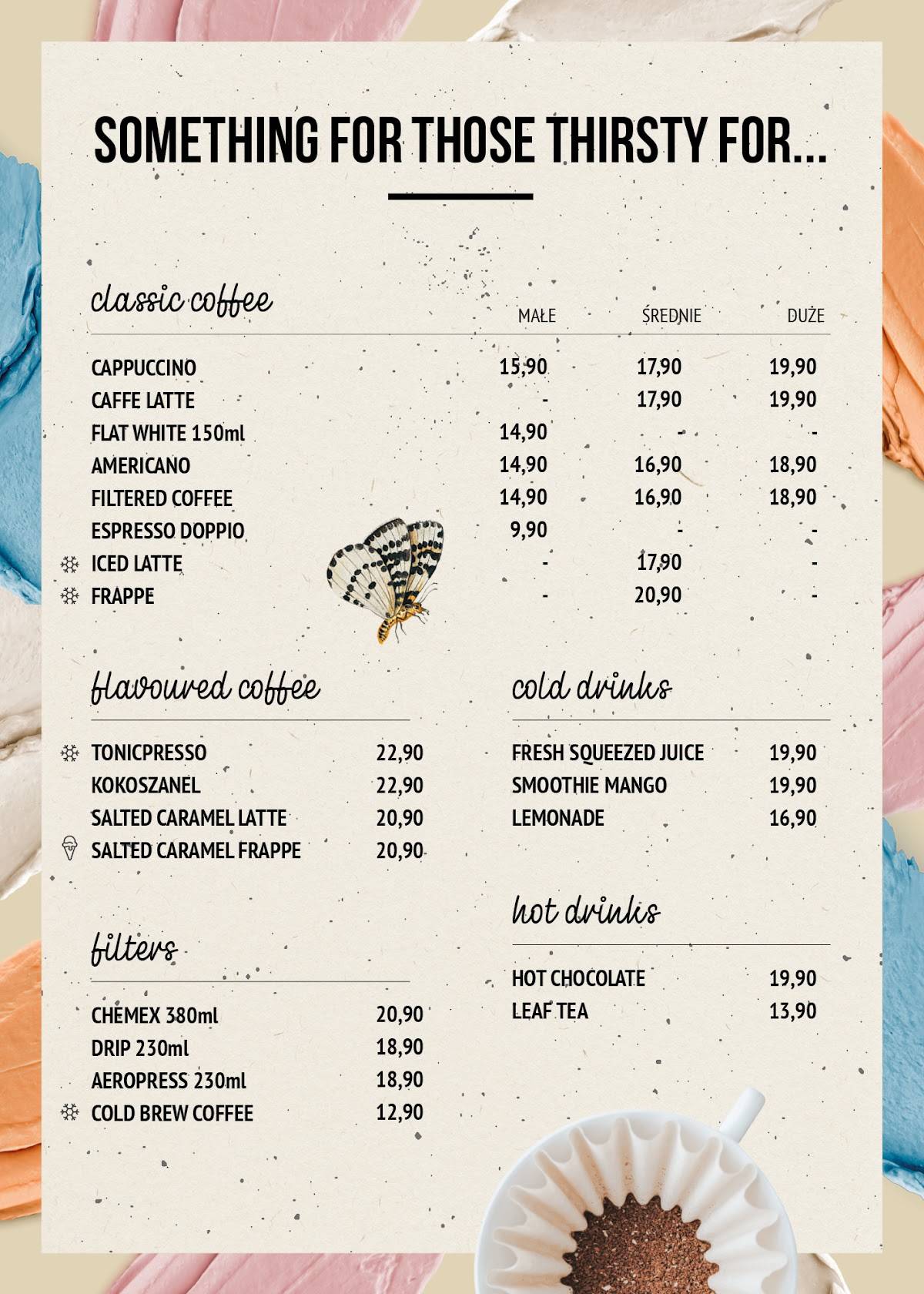 Carta de Etno Cafe Galeria Młociny, Varsovia