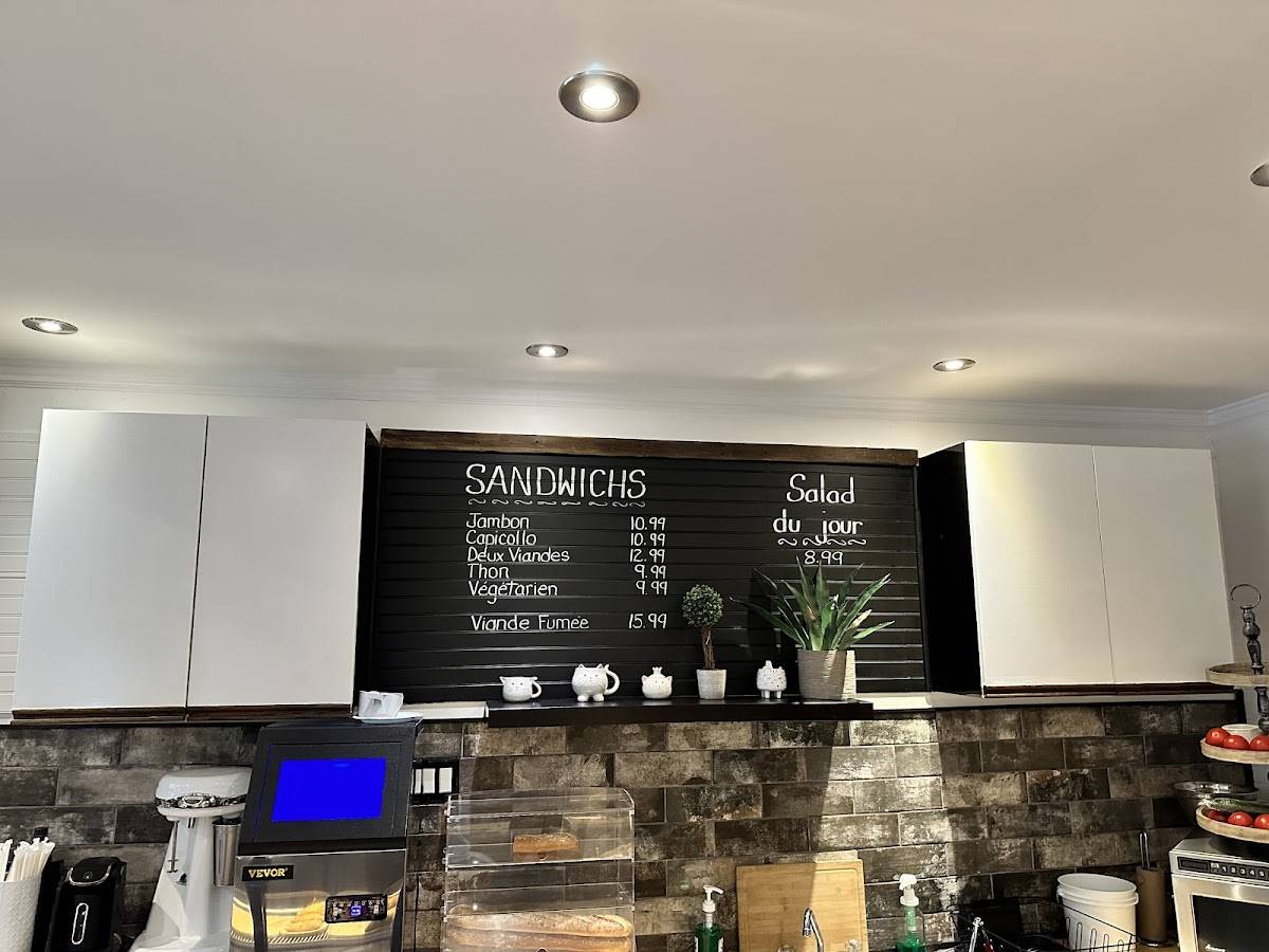 Menu at Café Ilios, Montréal