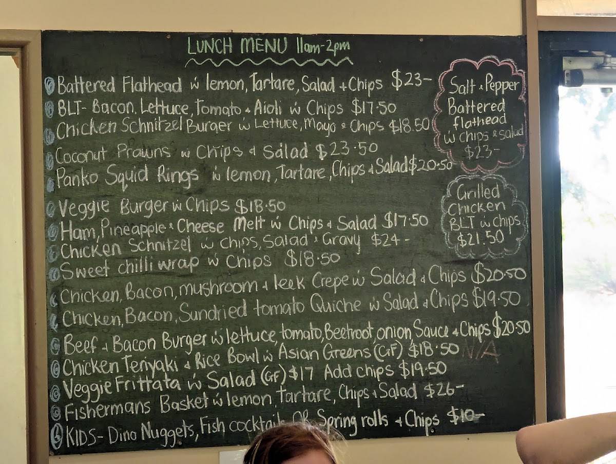 Menu at Japanese Garden Cafe, Cowra, 1 Ken Nakajima Pl