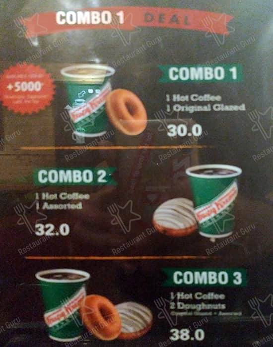 Menu at Krispy Kreme - ÆON Mall JGC desserts, East Jakarta, Aeon Mall