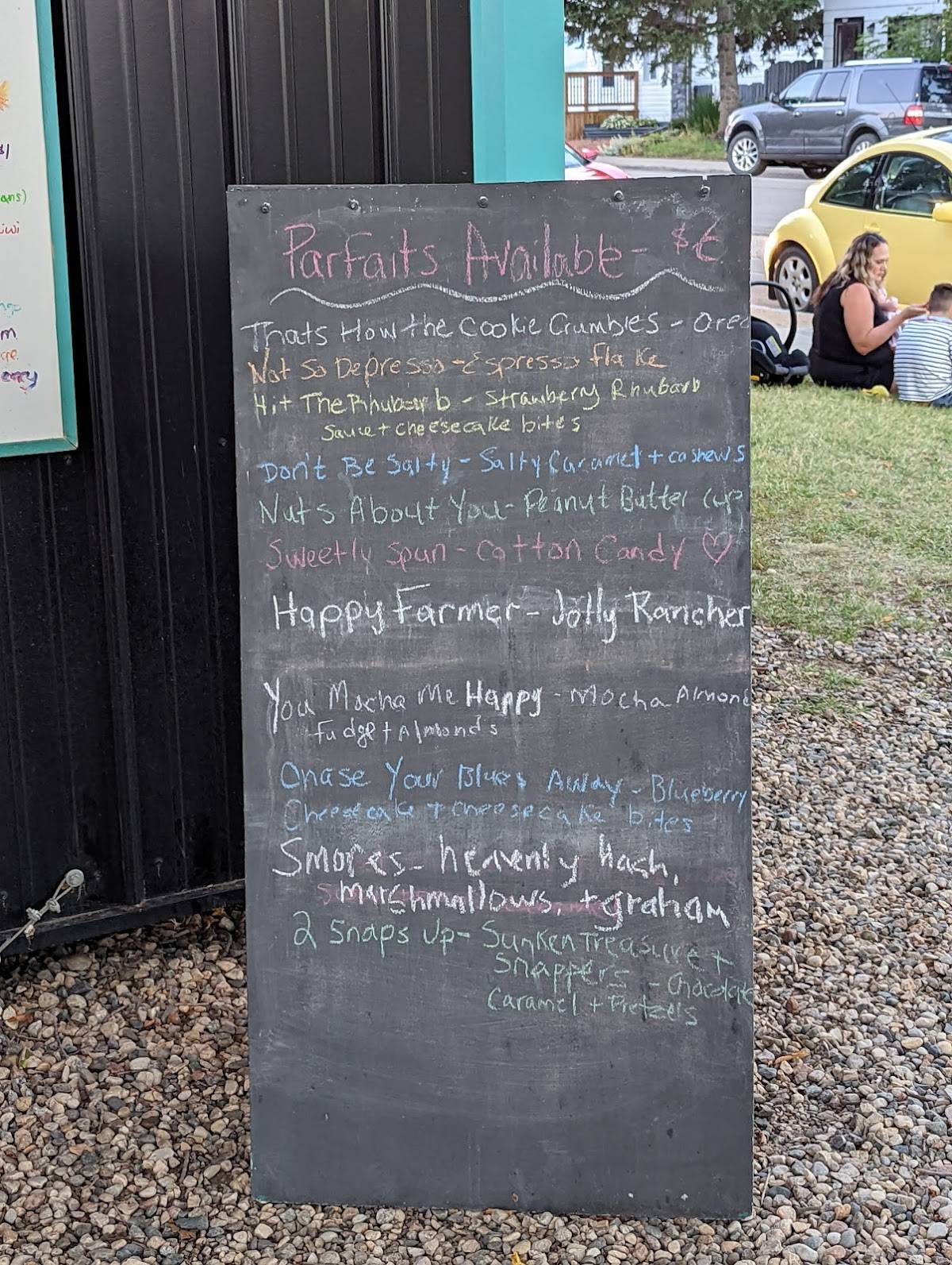Menu at Lil Bean Ice Cream cafe, Rosthern