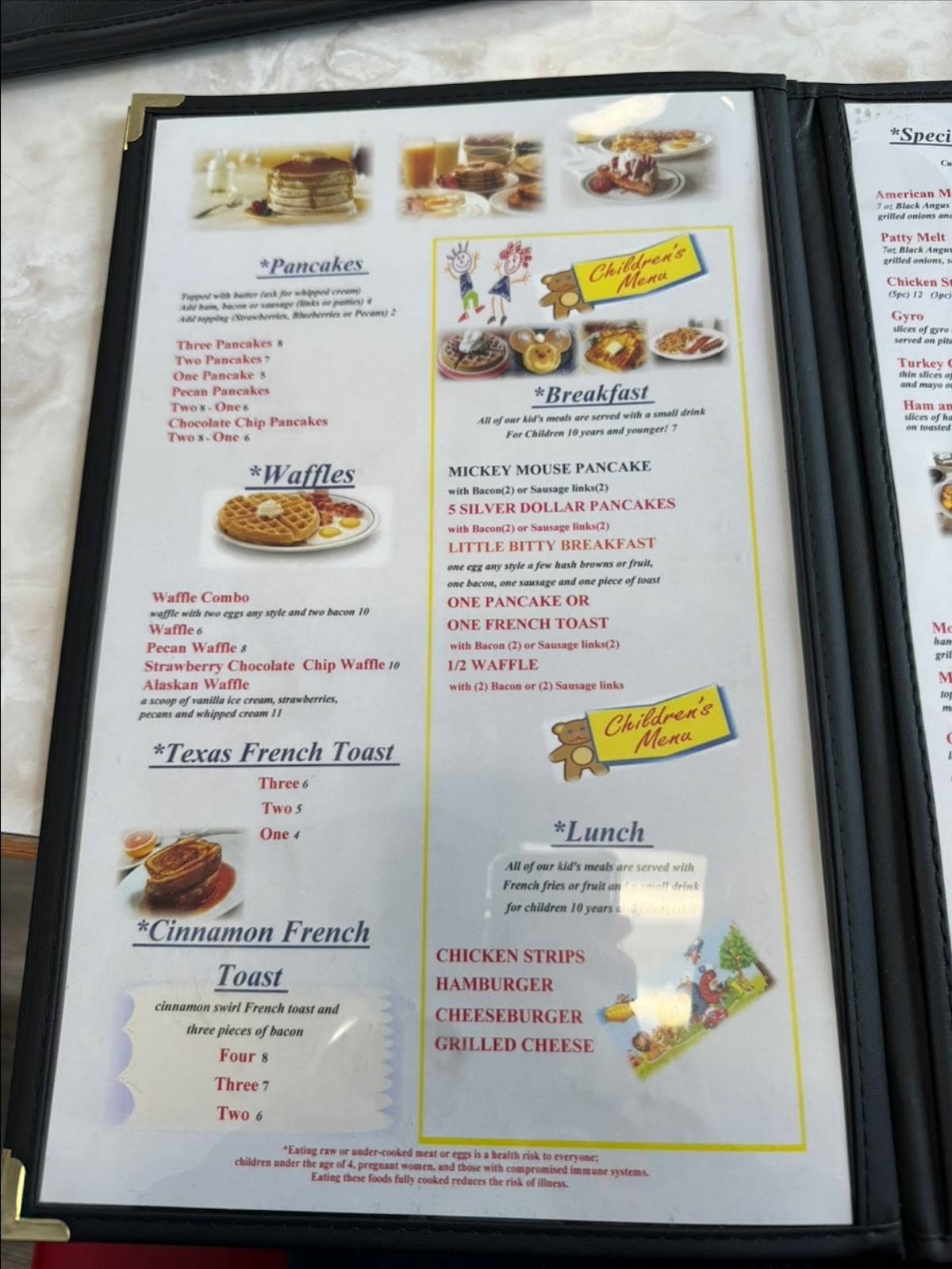 Menu at Lucy's Family Restaurant, Lodi