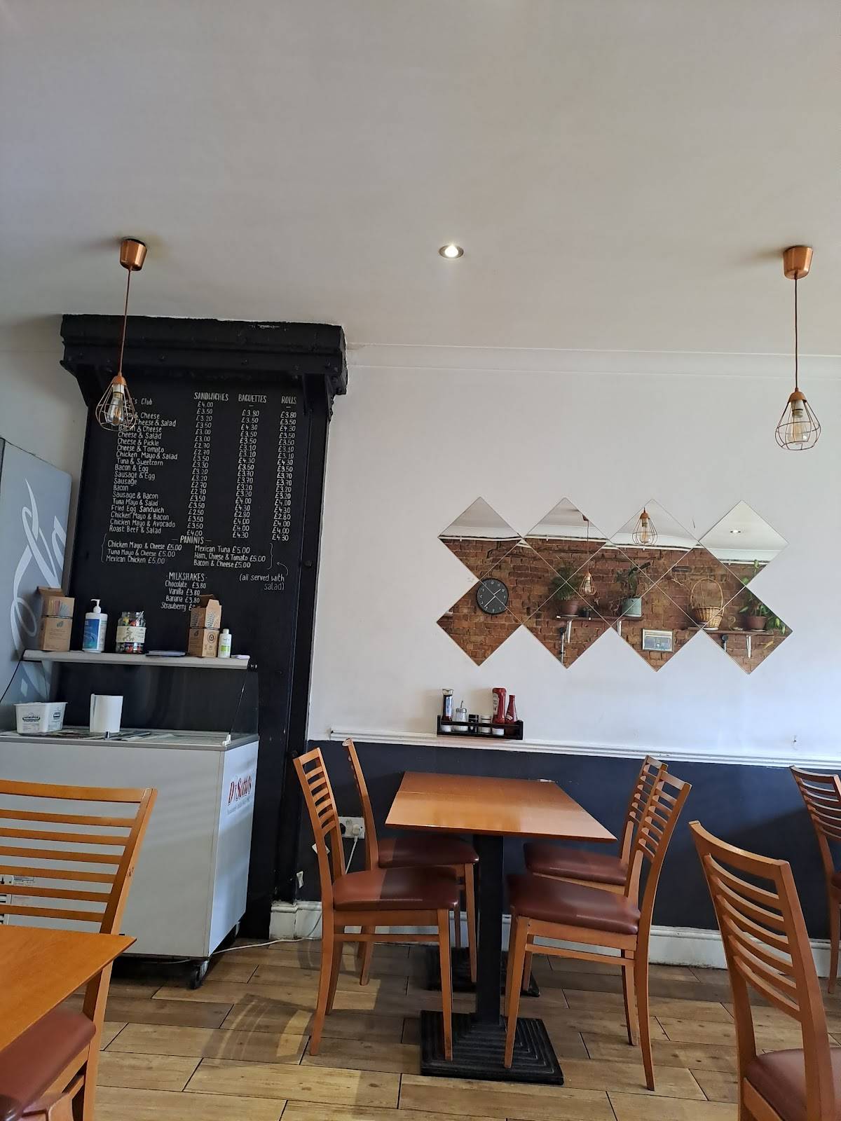 Menu at Nell's Cafe, London