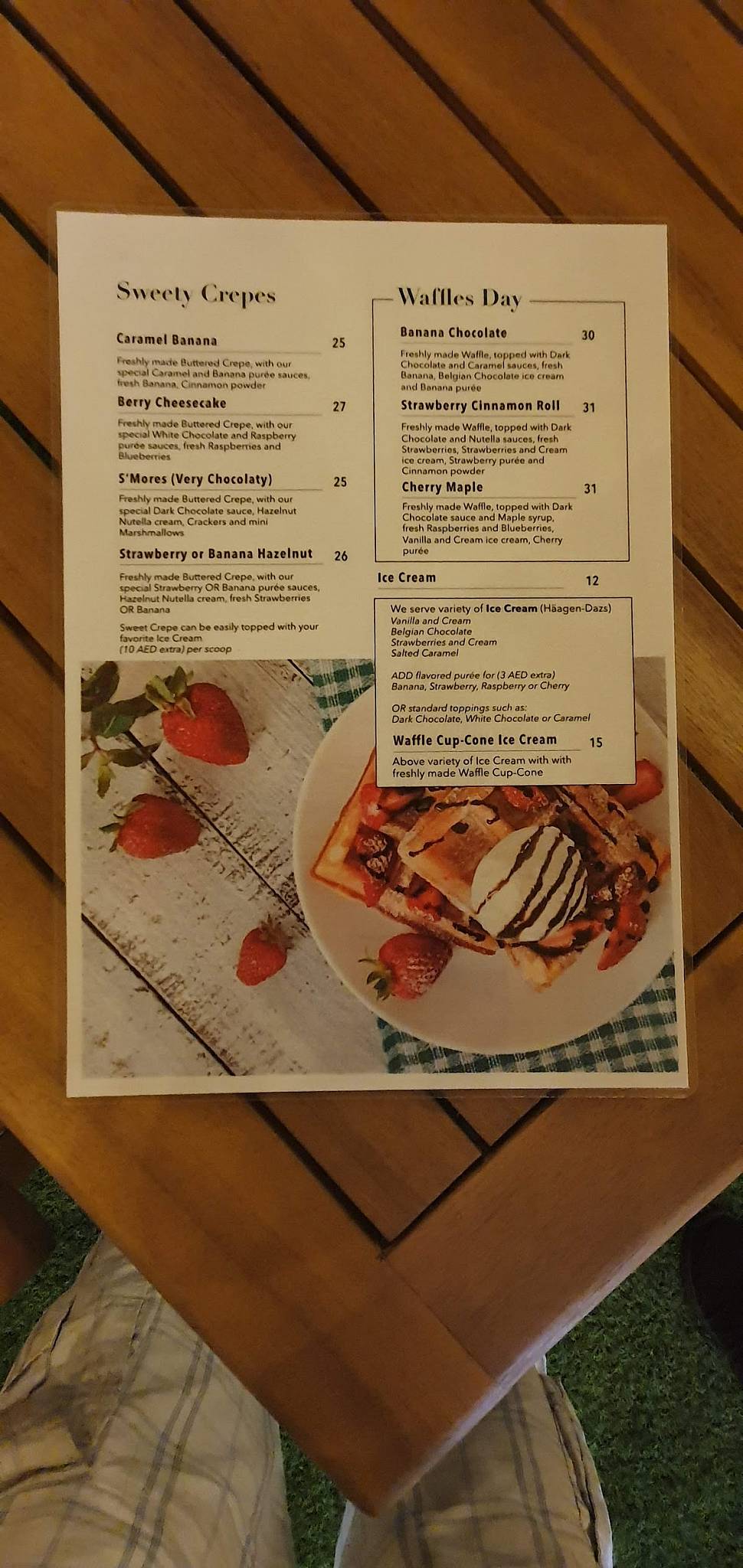 Menu at ORIGINS cafe, Al Jazirah Al Hamra