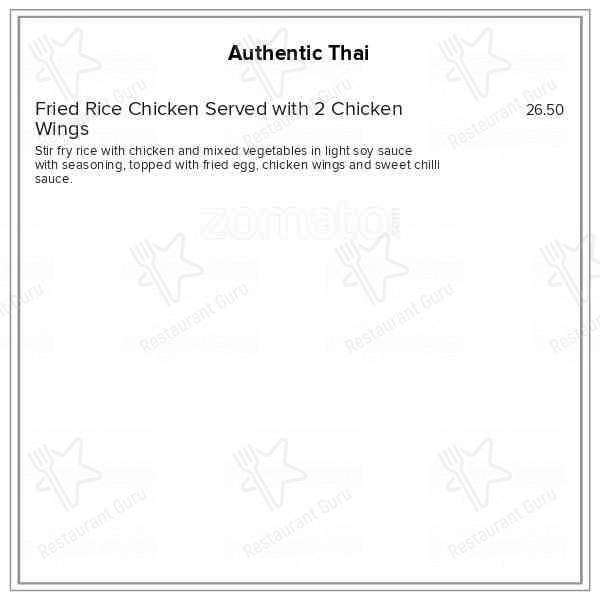 Menu at Cafe Oasis, Cambridge