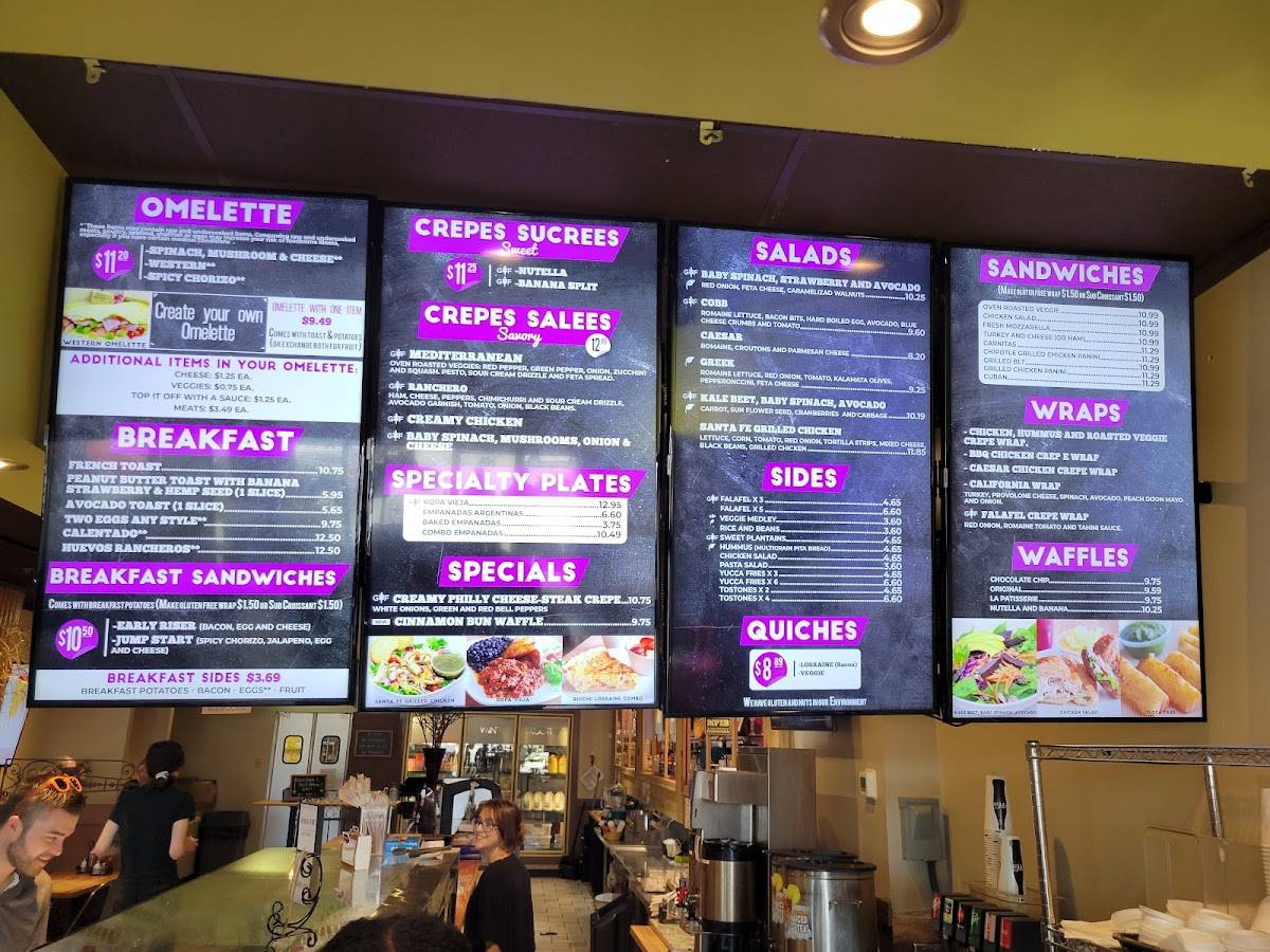 Menu at Ooh La La Cafe, Mooresville, 631 Brawley School Rd #406