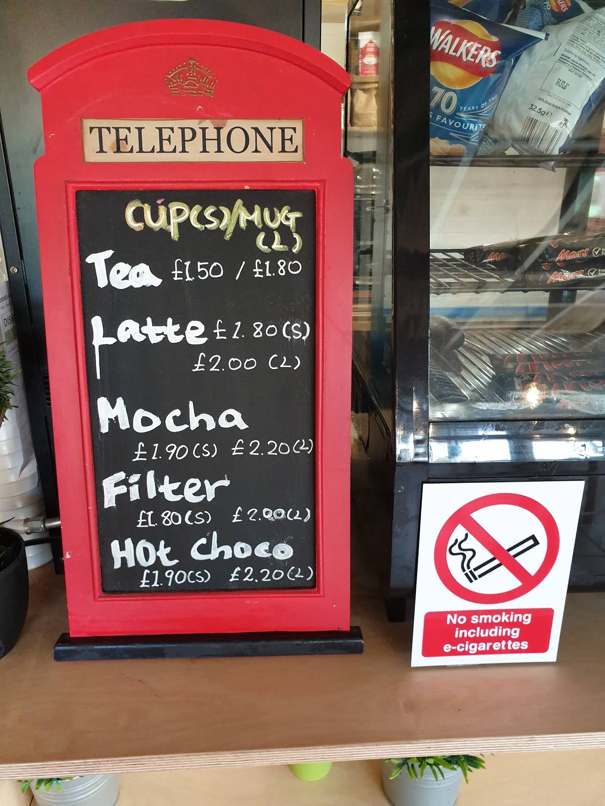 Menu at Priory Park Cafe, Southend-on-Sea