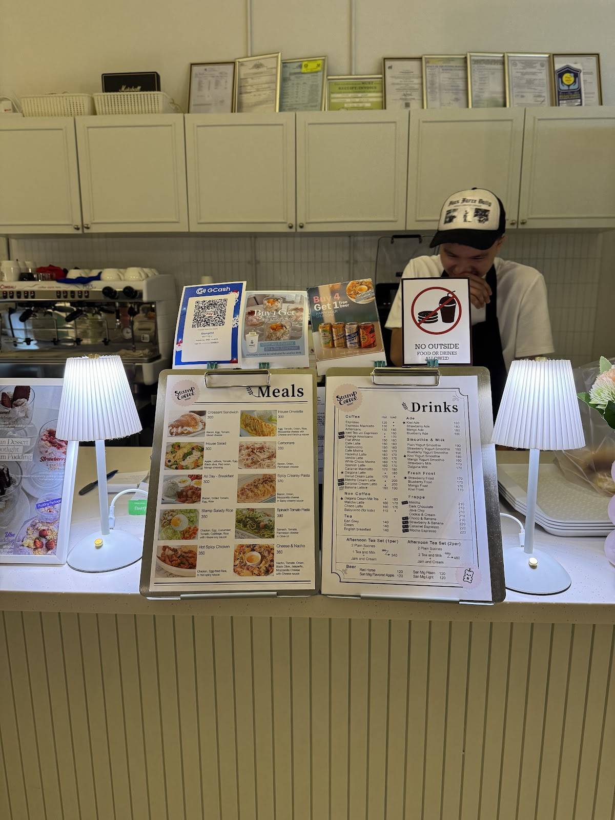 Menu at Stamp Coffee House, Cebu City