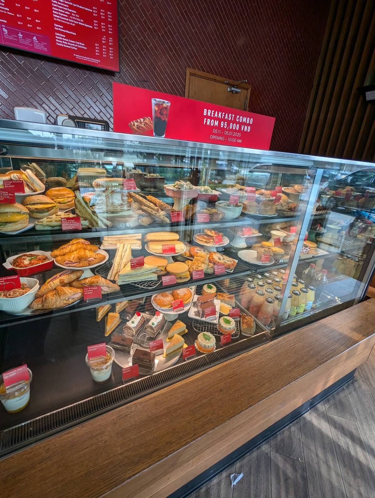 Menu at Starbucks The Vista cafe, Ho Chi Minh City, 628C Võ Nguyên Giáp