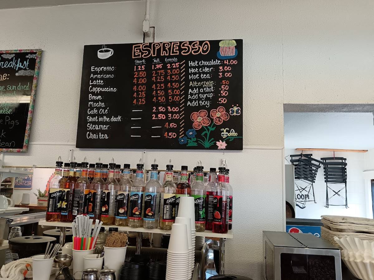 Menu at Cafe Stephanie, Newport