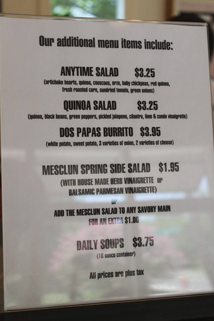 Menu at Sweet 16th Bakery, Nashville