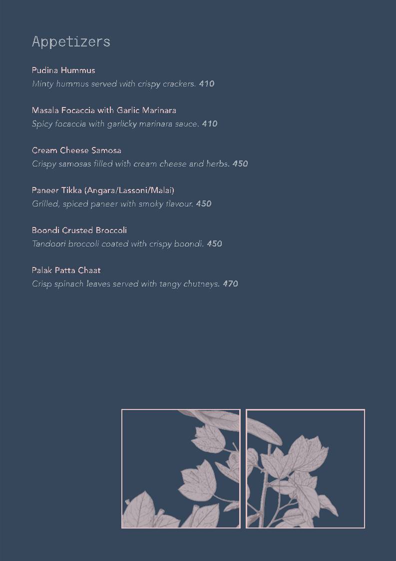 Menu at TRITON, Ahmedabad