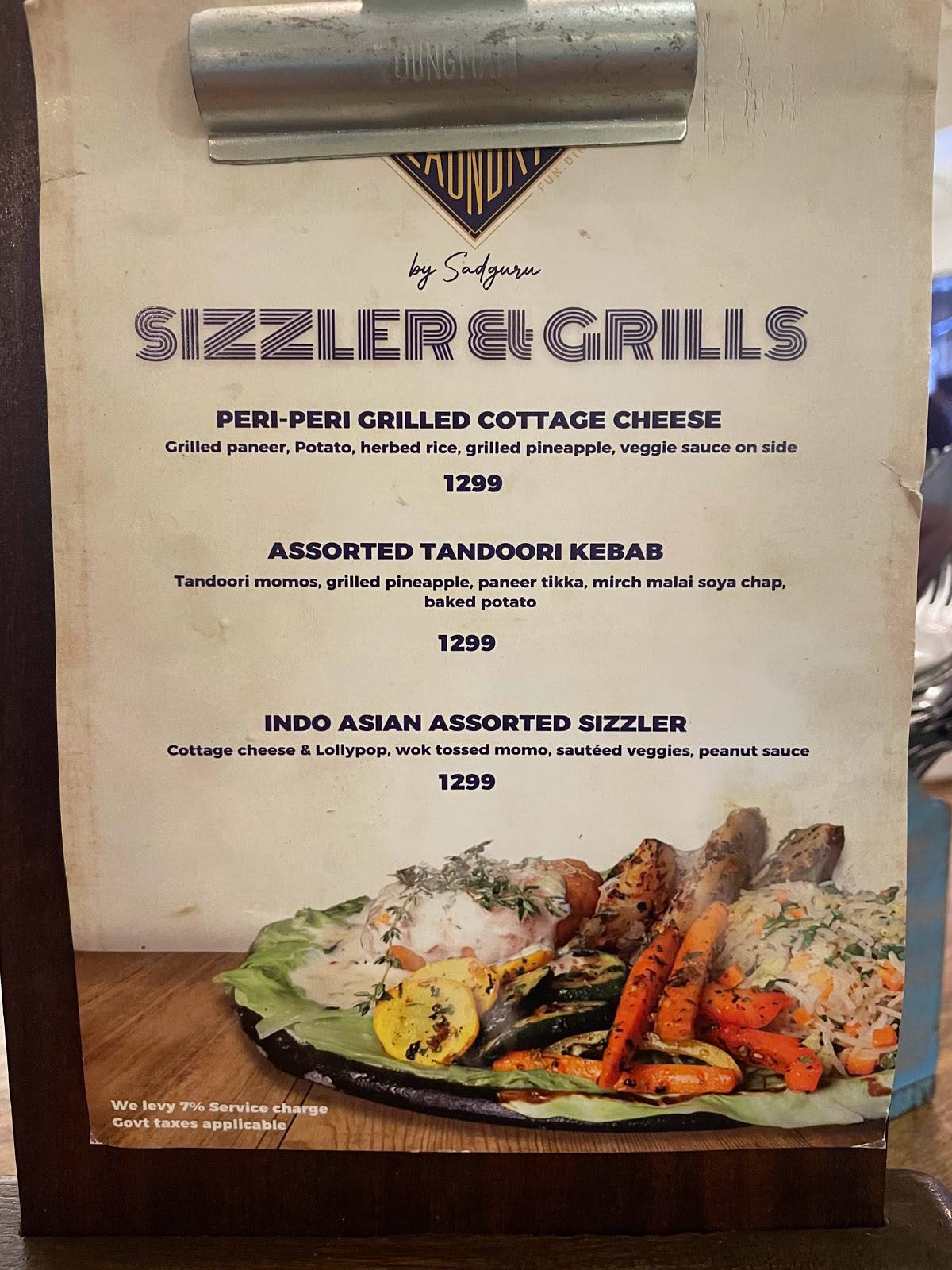 Menu at Spice Laundry, Mumbai, 2nd floor