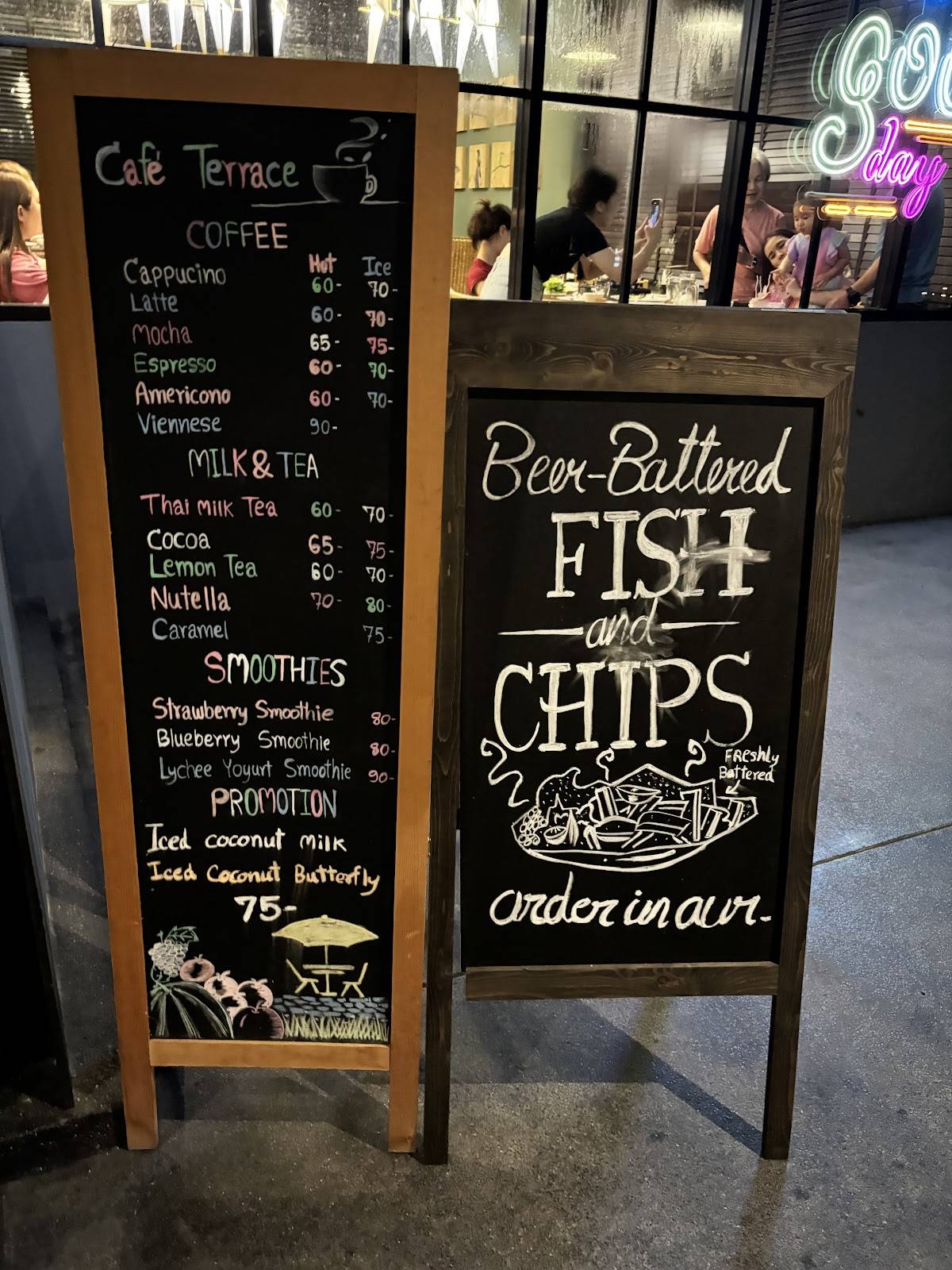 Menu at Café Terrace At Greenhills Si Racha restaurant, Bang Phra