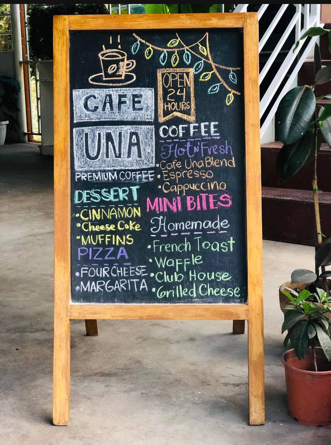 Menu at Cafe Una - Boso Boso, Antipolo