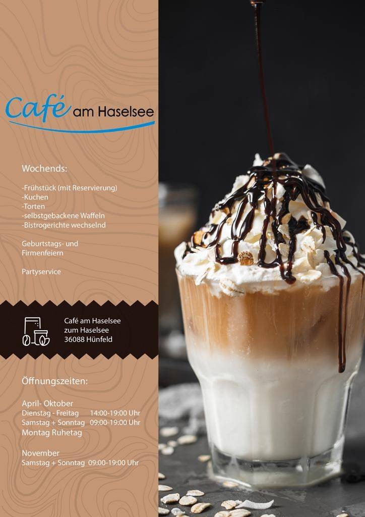 Speisekarte von Café am Haselsee cafe, Hünfeld