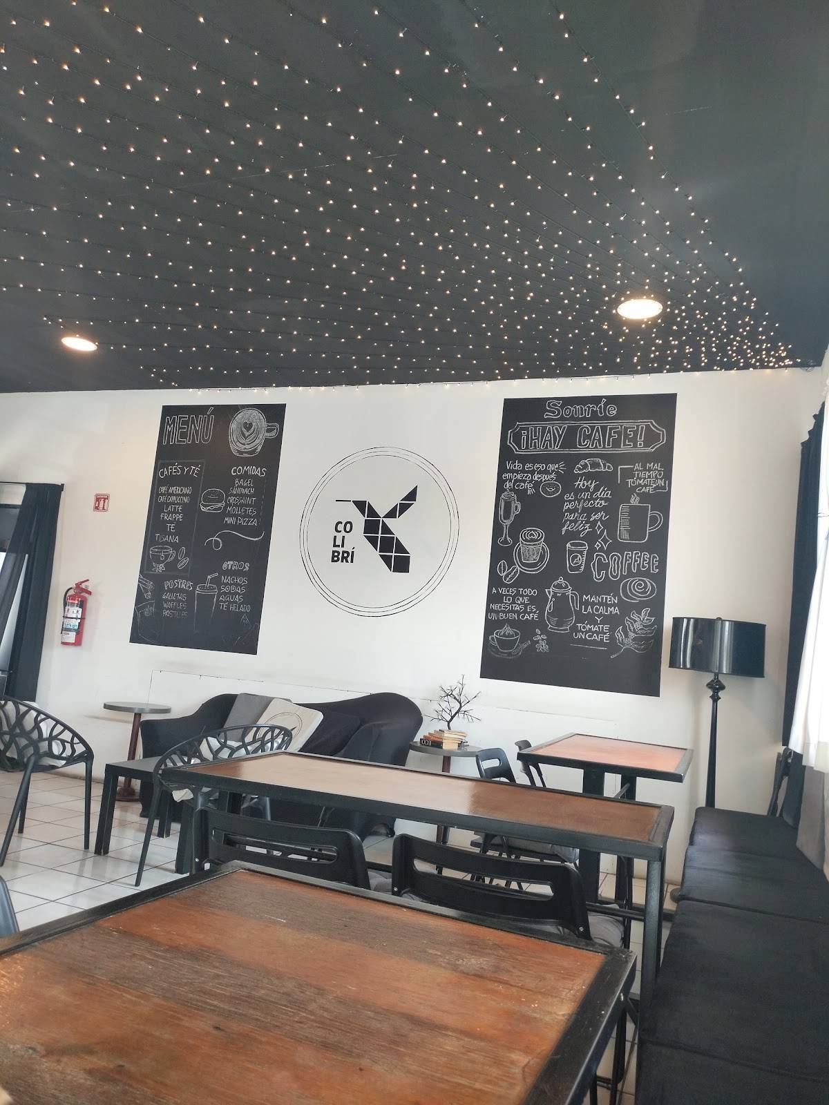 Menu at Cafetería Colibrí, Tijuana