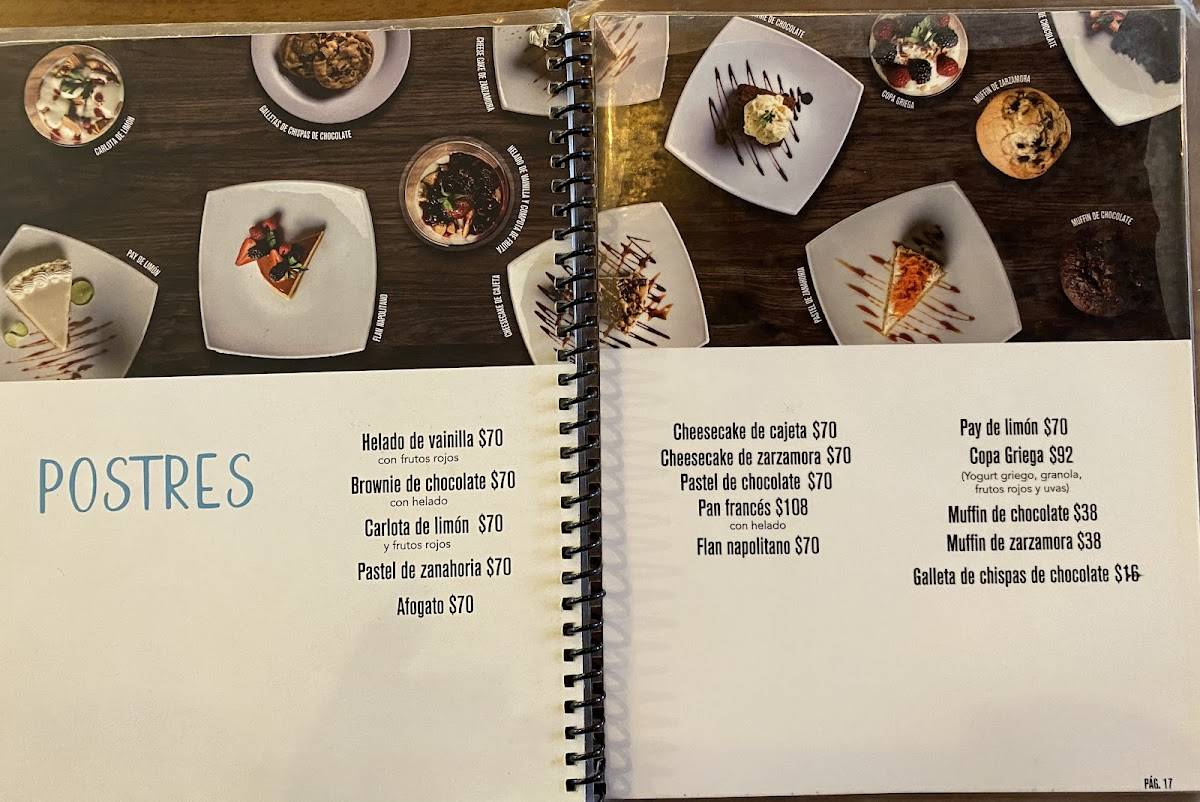 Menu at Maniática Café - Milenio III, Santiago de Querétaro