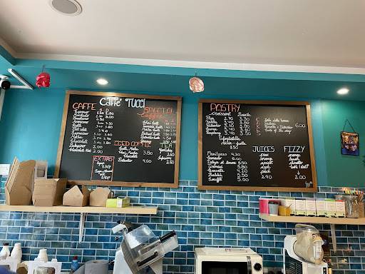 Carta del café Caffè Tucci, Sheffield, 49 Surrey St