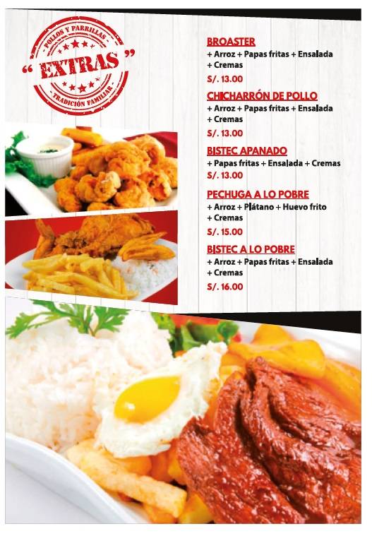 Carta del restaurante El gran Pollo - Carabayllo, Carabayllo