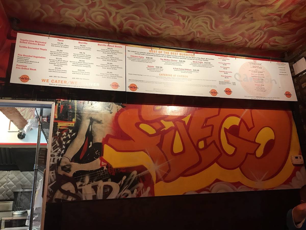 Menu at Carbon Live Fire Mexican Grill restaurant, Chicago, 810 N ...