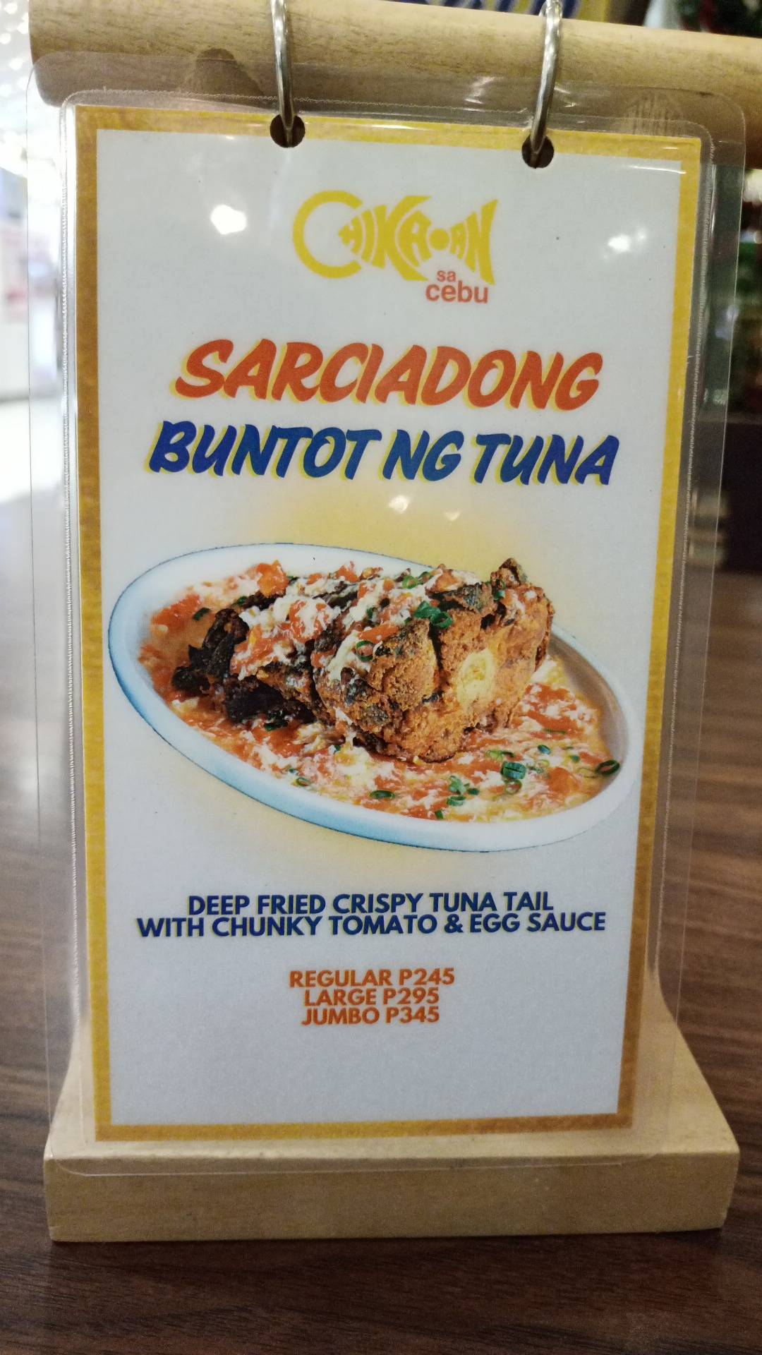 Menu at Chika-an Cebuano Kitchen - SM Consolacion restaurant ...