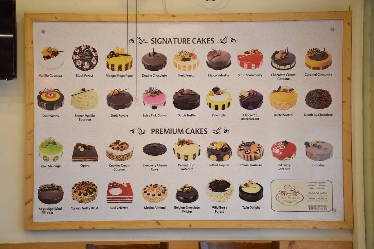 Menu at Chef Bakers - Kasavanahalli, Bengaluru, Plot No 55