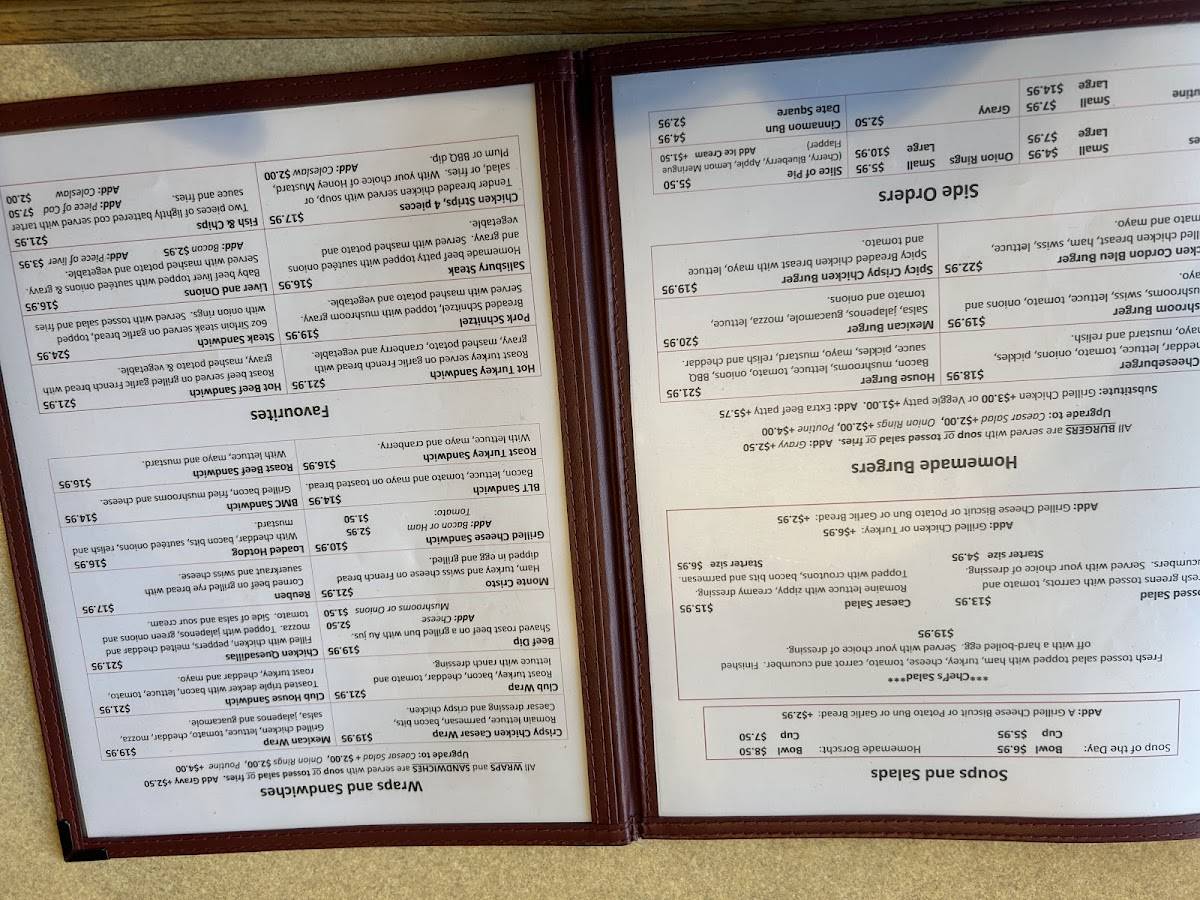 Menu at Cherry Pit Restaurant, West Kelowna, BC-97 #106