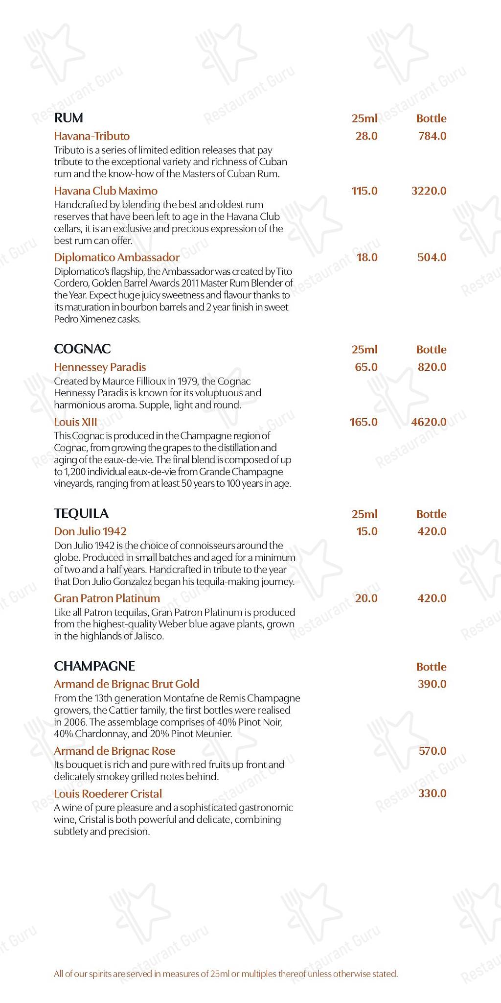 Menu at Barca Bar at Casa Hotel, Chesterfield, Lockoford Ln