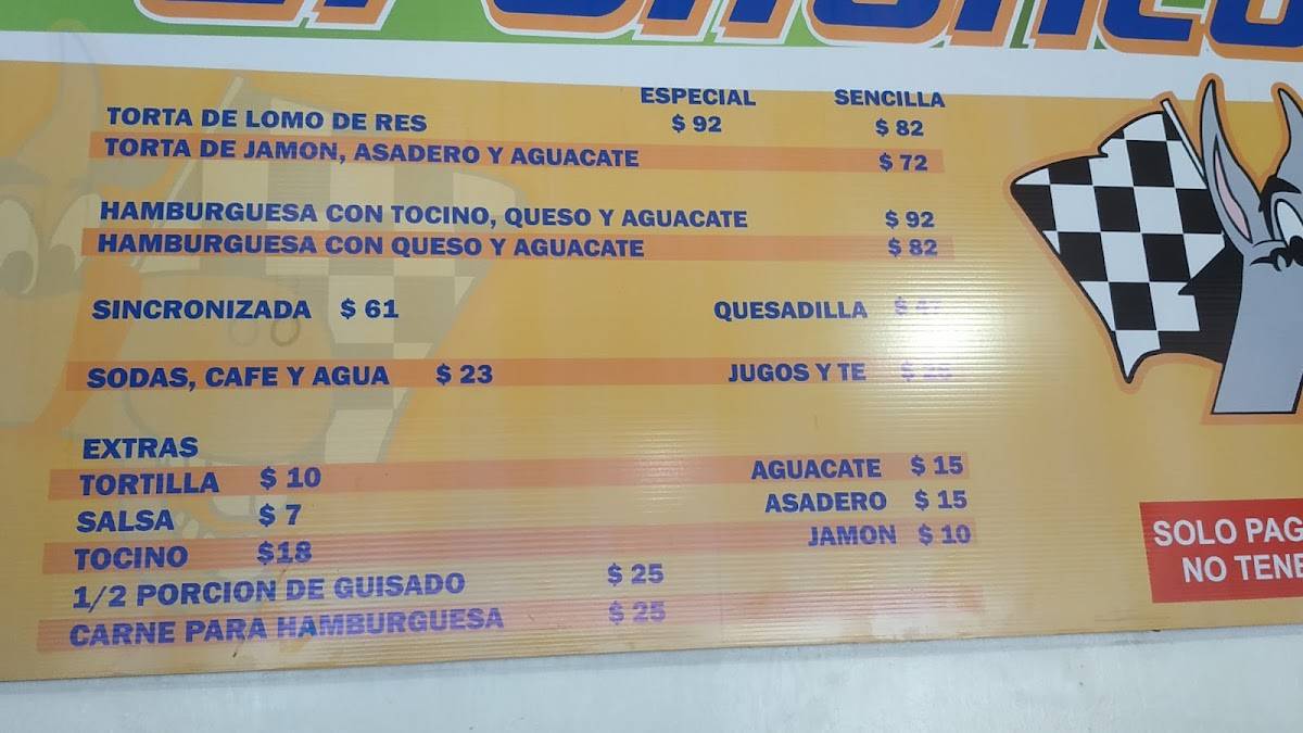 Carta del restaurante Burritos El Arrancón, Chihuahua, Blvrd Gustavo ...