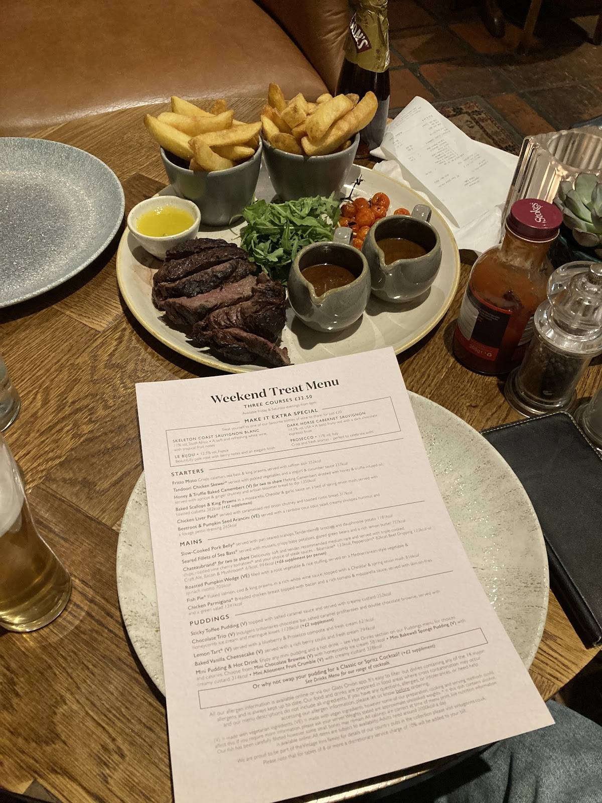 Menu at Chimneys Hooton Wirral pub & bar, Ellesmere Port