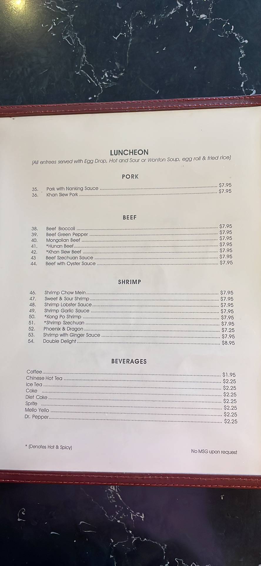 Menu at China East Chinese Restaurant, Sweetwater