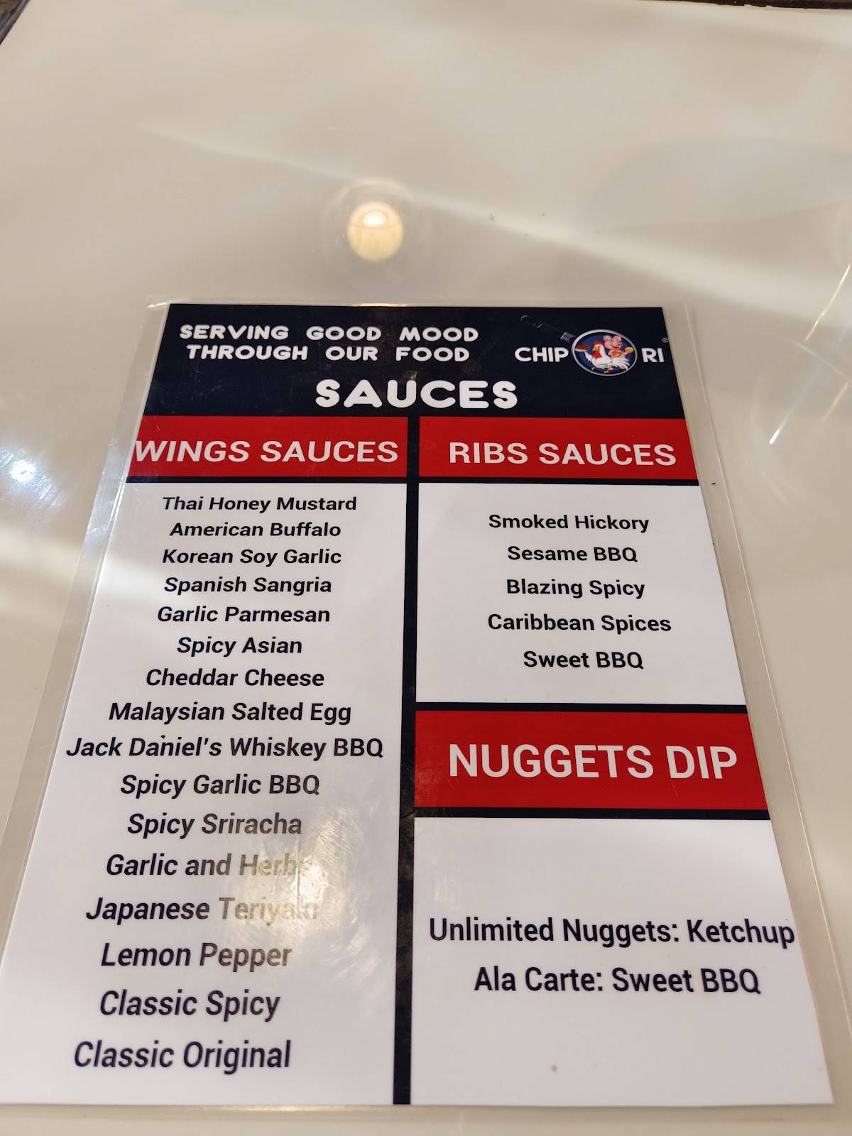 Menu at Chipori Marikina (Main Branch) restaurant, Marikina