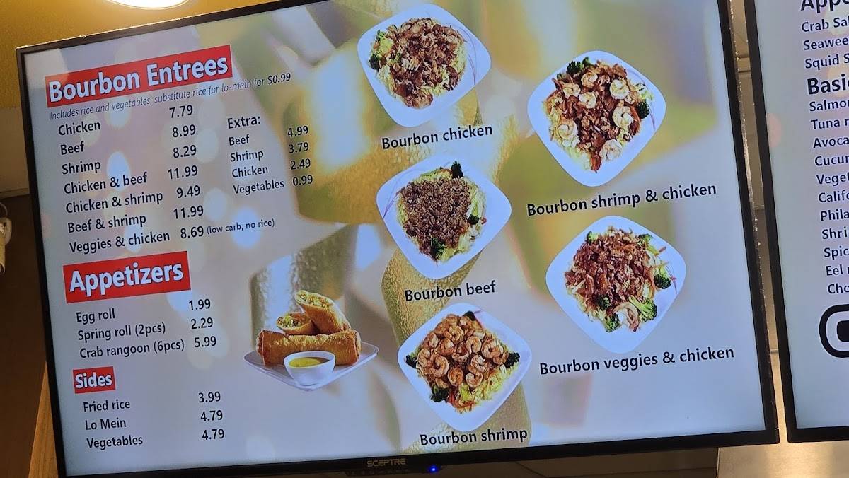 Menu at Chop-Stix Bourbon BBQ & Sushi, Wausau