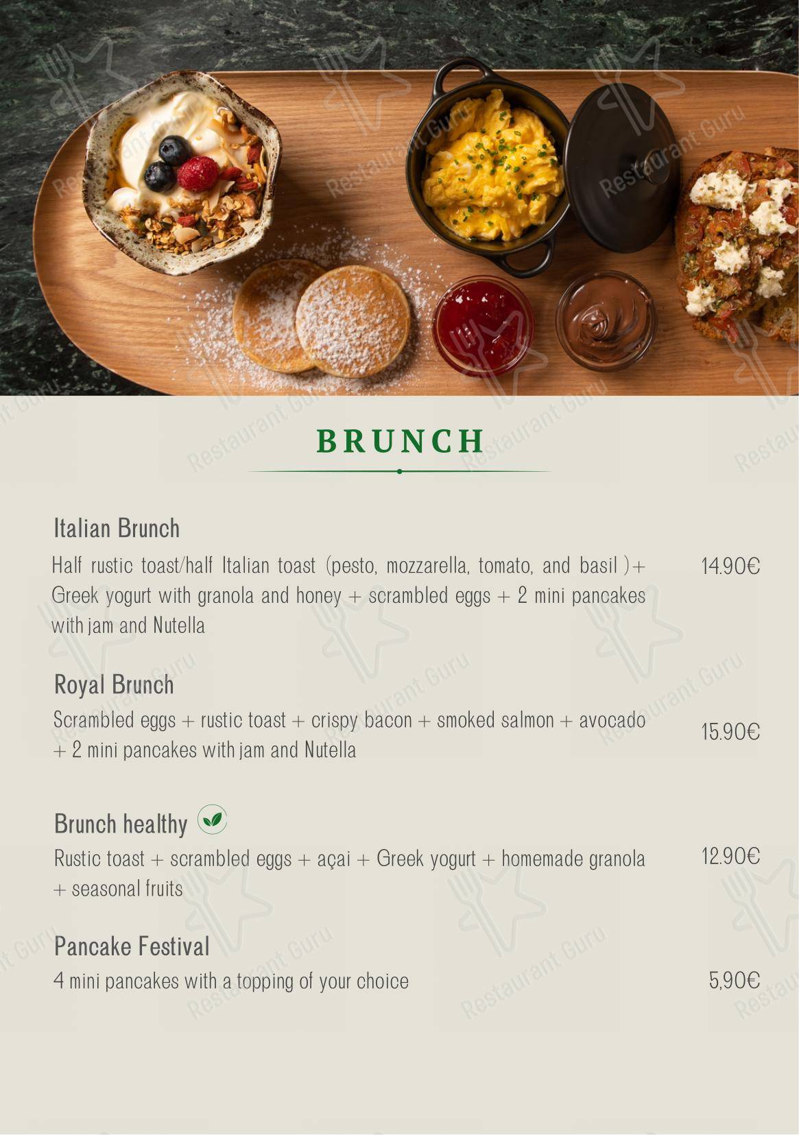 Menu em Cielo Brunch Garden restaurante, Porto