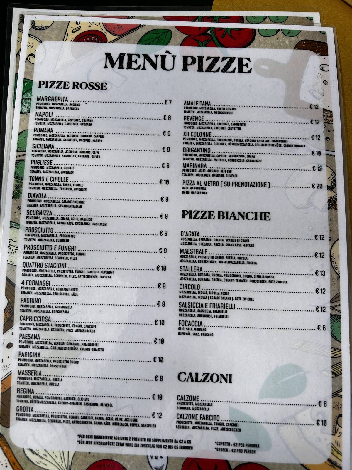 Menu at Circolo Traffiume restaurant, Cannobio