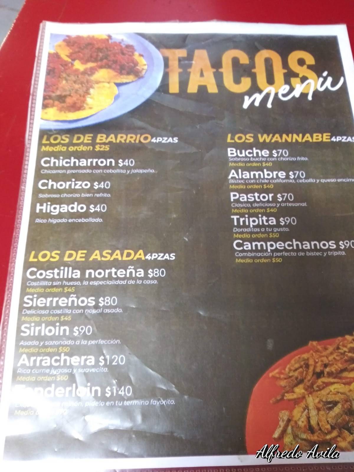 Carta del restaurante The Pachucos Ceviches and Miches, Ciudad Juarez