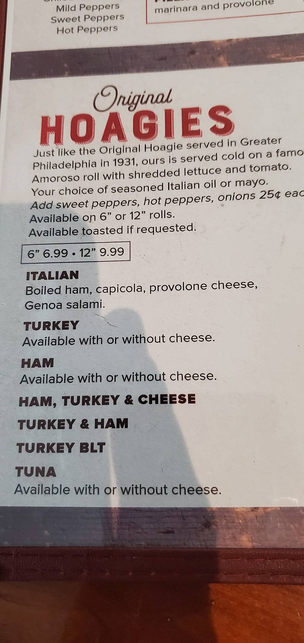 Menu at Clay Street Grill pub & bar, Austinburg