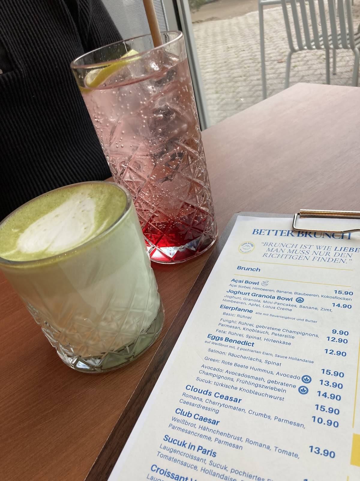Menu at Cloud Kitchen restaurant, Stuttgart