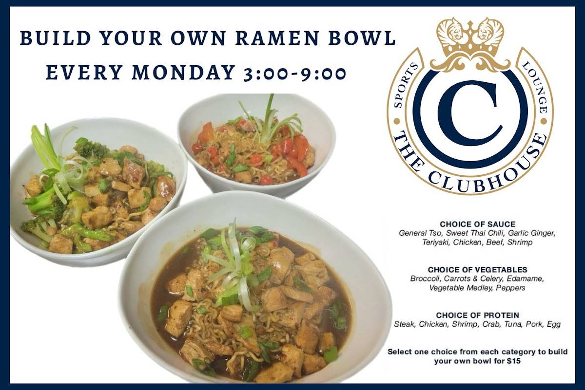 Menu at Clubhouse Sports Lounge, Edwardsville