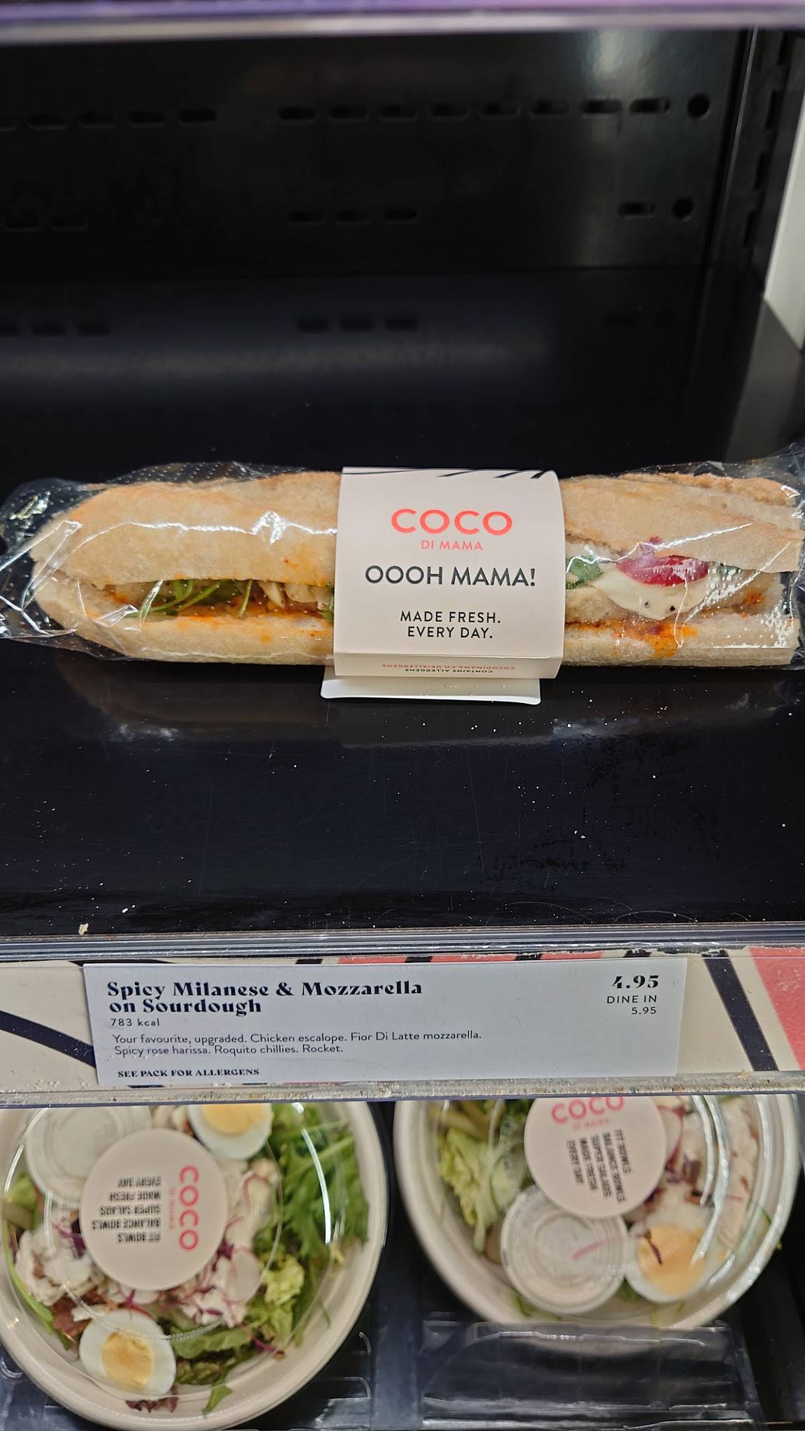 Menu at Coco di Mama restaurant, London, 10 St Martin's Le Grand