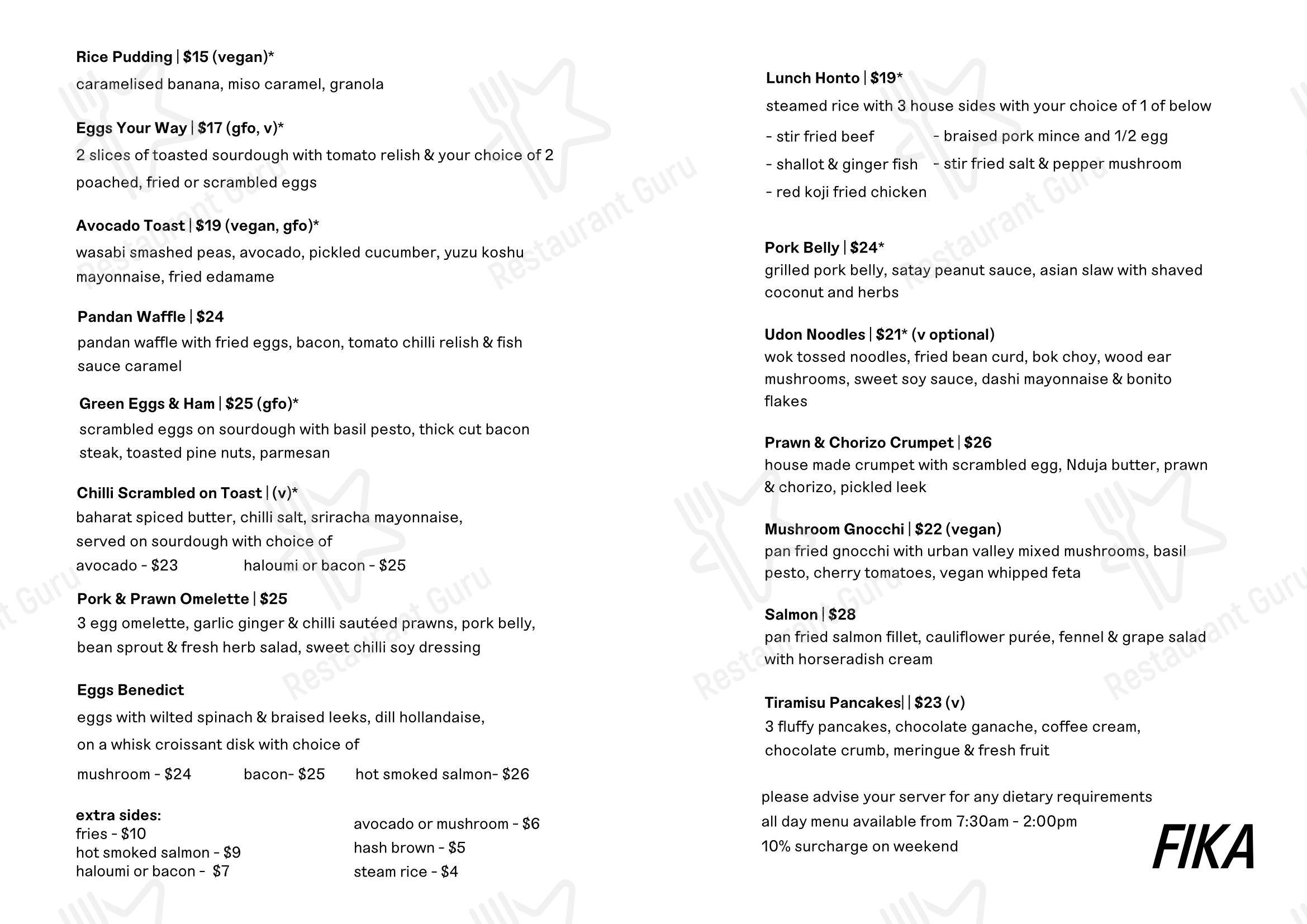 Menu at Coffee Anthology cafe, Brisbane City, 155 Charlotte St