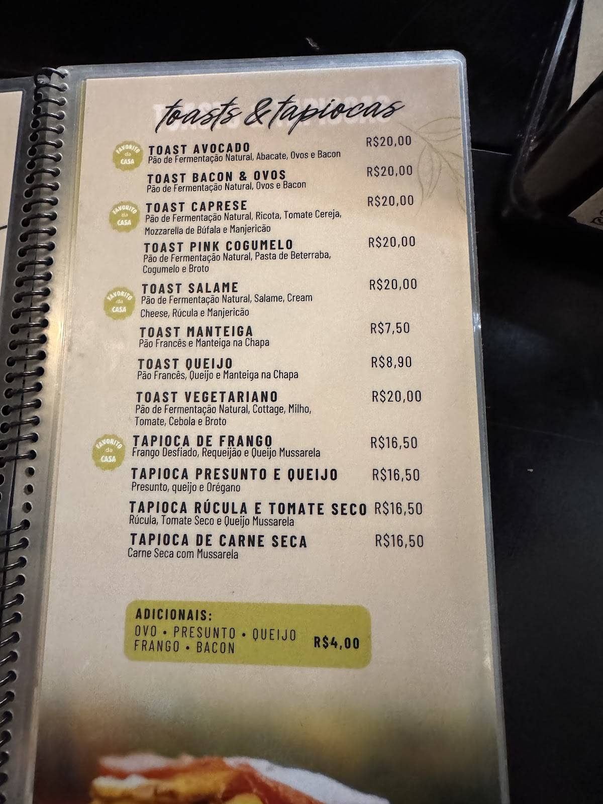 Menu em Colibri Café Bar, Londrina
