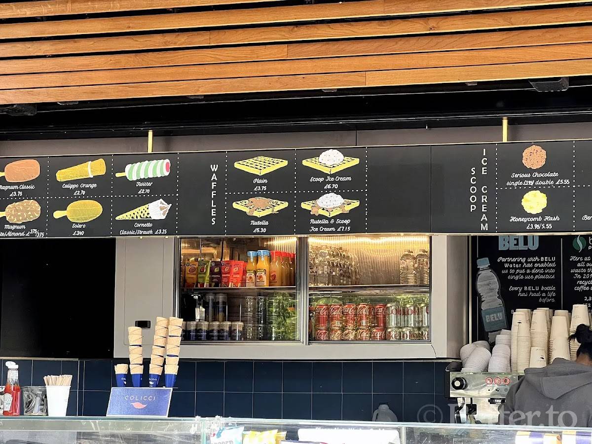 Menu at Colicci Canada Gate, London