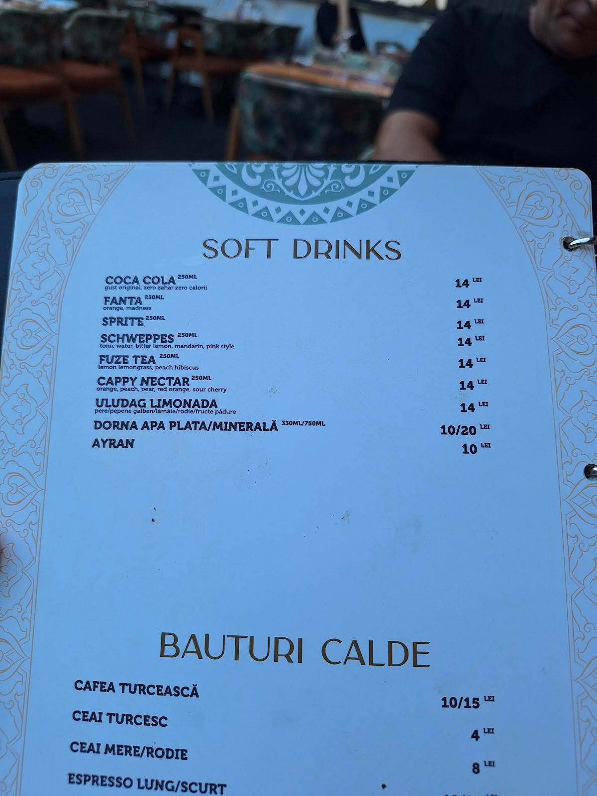 Menu at Restaurant Konak, Constanța
