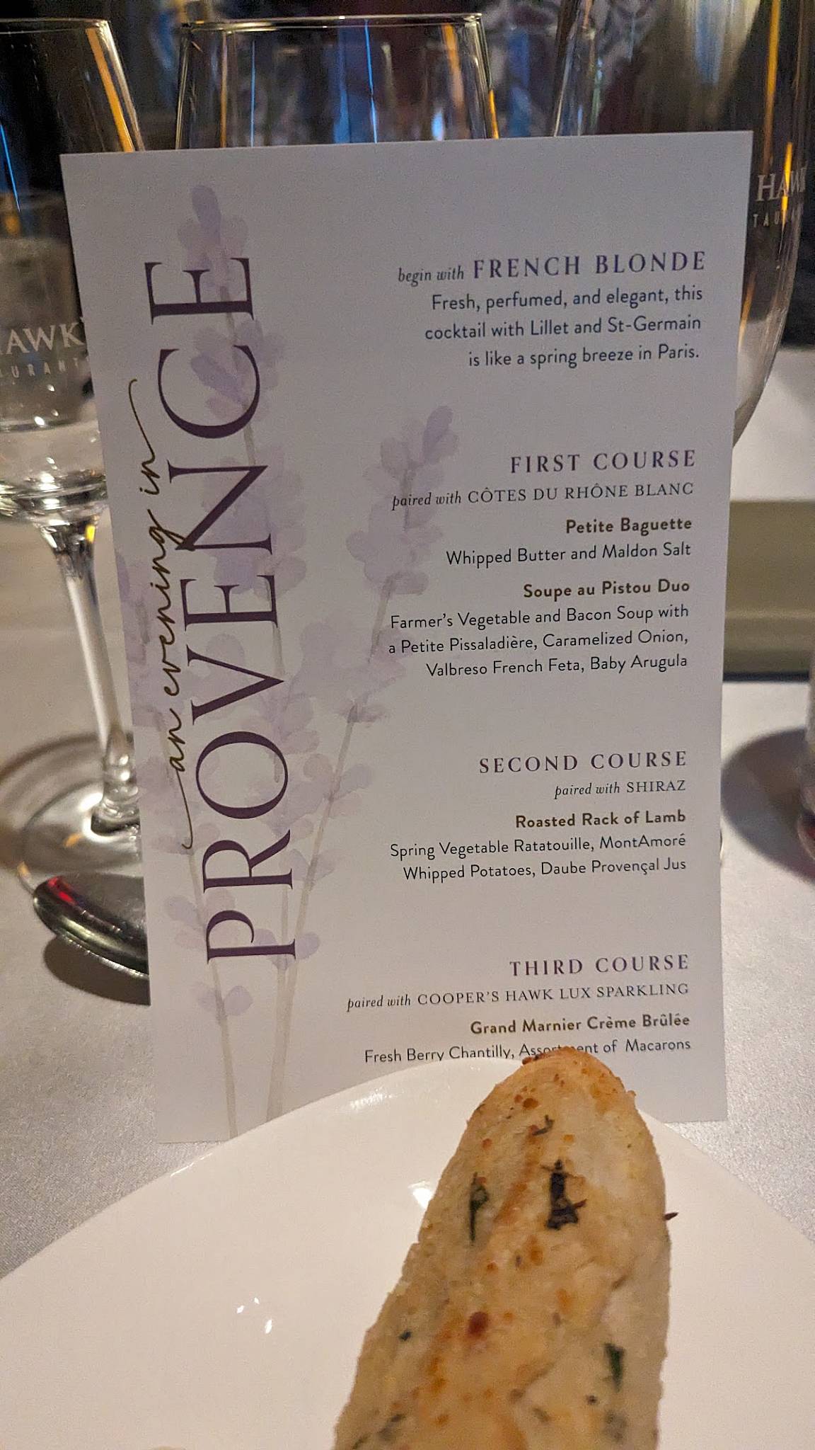 Menu at Cooper's Hawk Winery & Restaurant- Algonquin, Algonquin