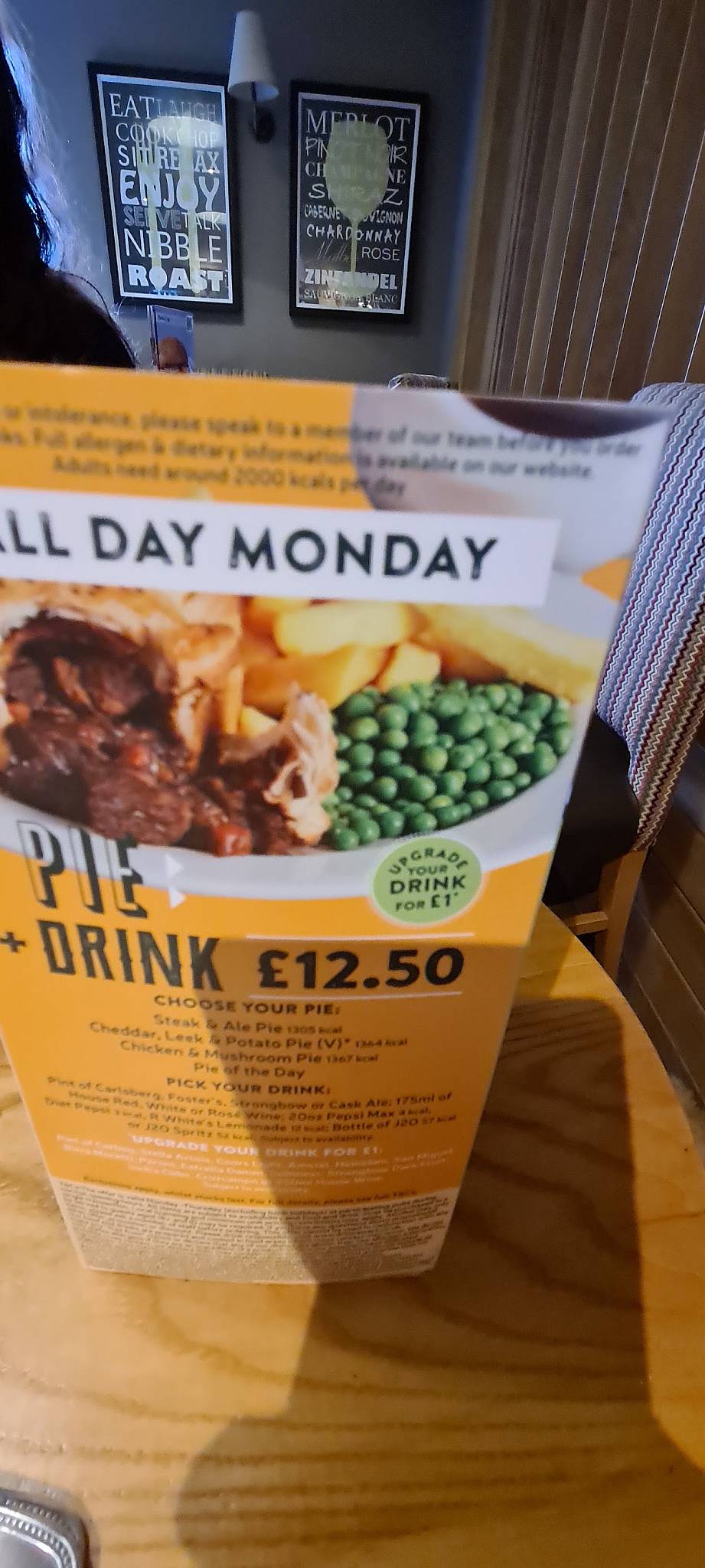 Menu at Copper Coast pub & bar, Camborne
